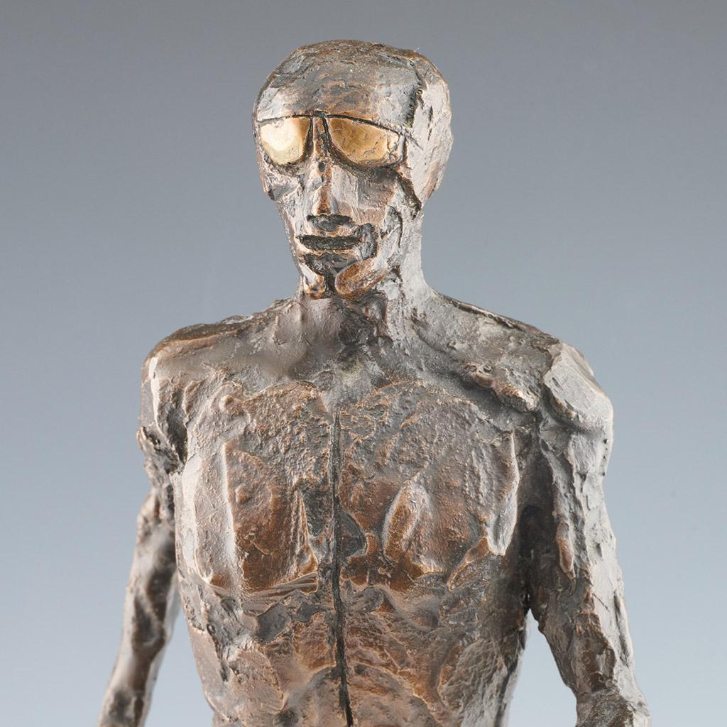 'Jogging Man with Goggles' Sculpture by Elisabeth Frink, 1983 For Sale ...