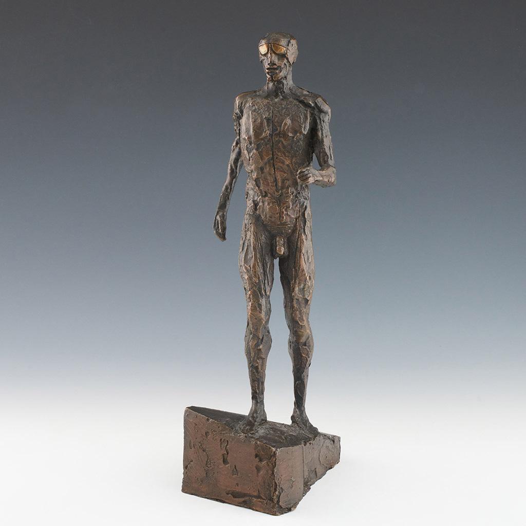 'Jogging Man with Goggles' Sculpture by Elisabeth Frink, 1983 For Sale ...