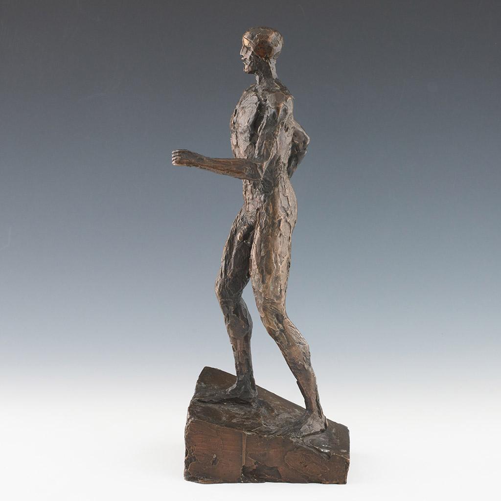 'Jogging Man with Goggles' Sculpture by Elisabeth Frink, 1983 For Sale ...