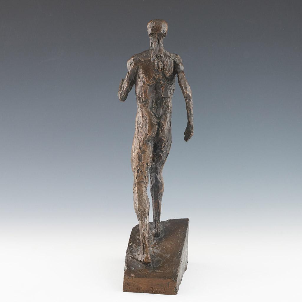 'Jogging Man with Goggles' Sculpture by Elisabeth Frink, 1983 For Sale ...