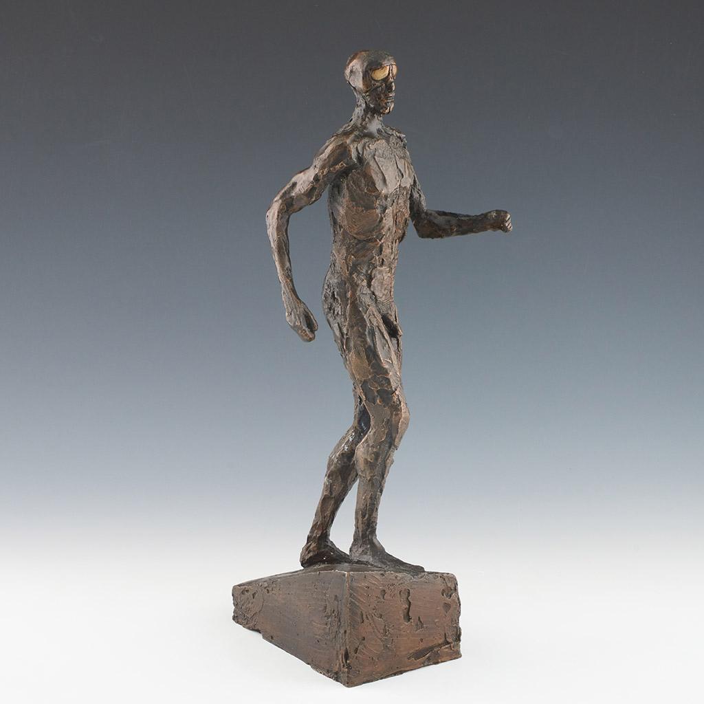 'Jogging Man with Goggles' Sculpture by Elisabeth Frink, 1983 For Sale ...