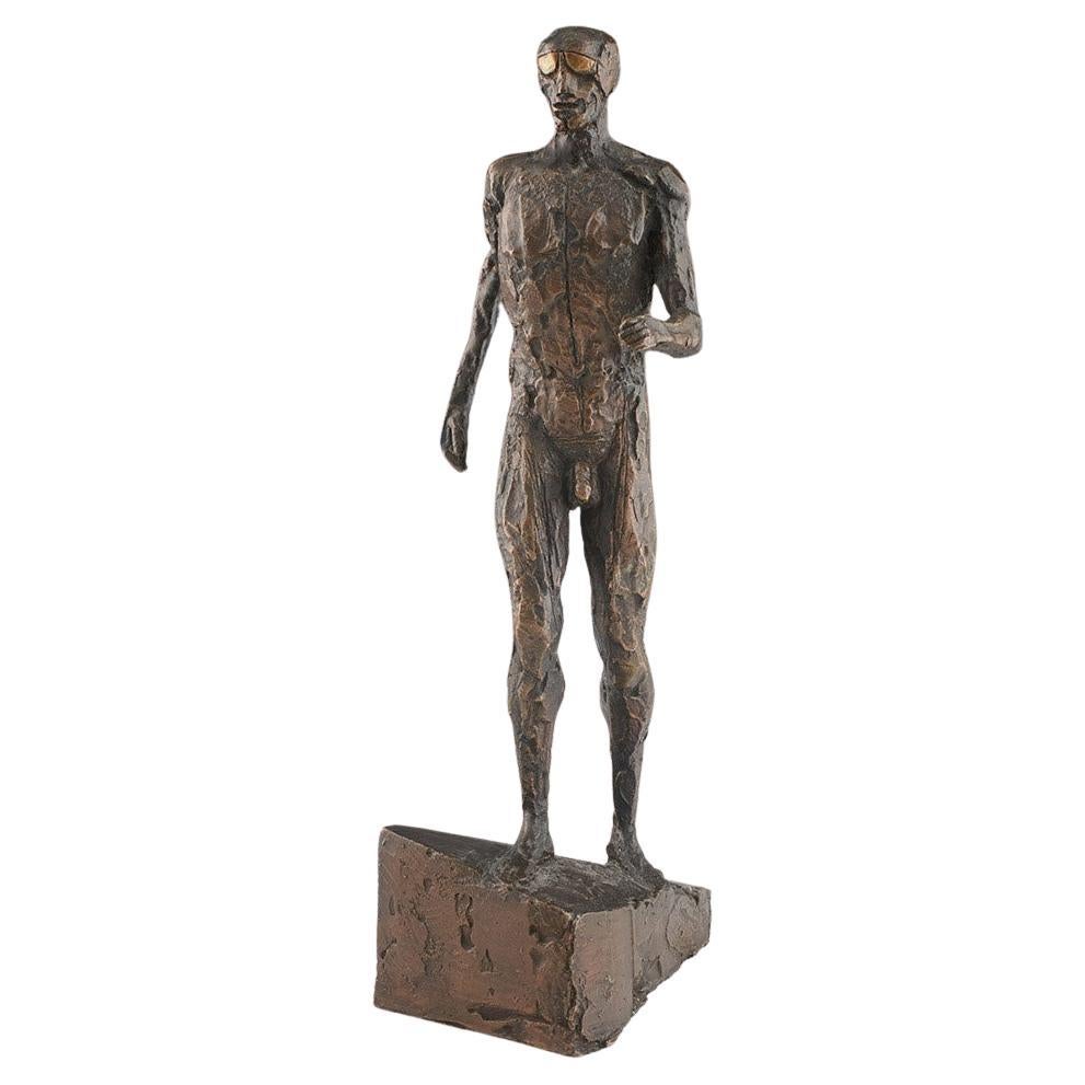 'Jogging Man with Goggles' Sculpture by Elisabeth Frink, 1983 For Sale ...