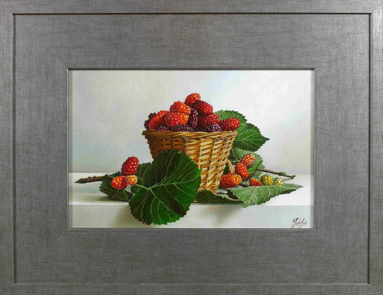 Johan de Fre - 'A Basket filled with Mulberries' by contemporary Dutch ...