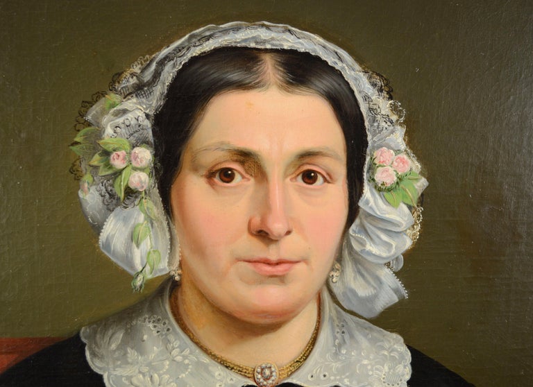 Johan Heinrich Neuman - Portrait of Gerardina Van Osch by Dutch artist ...