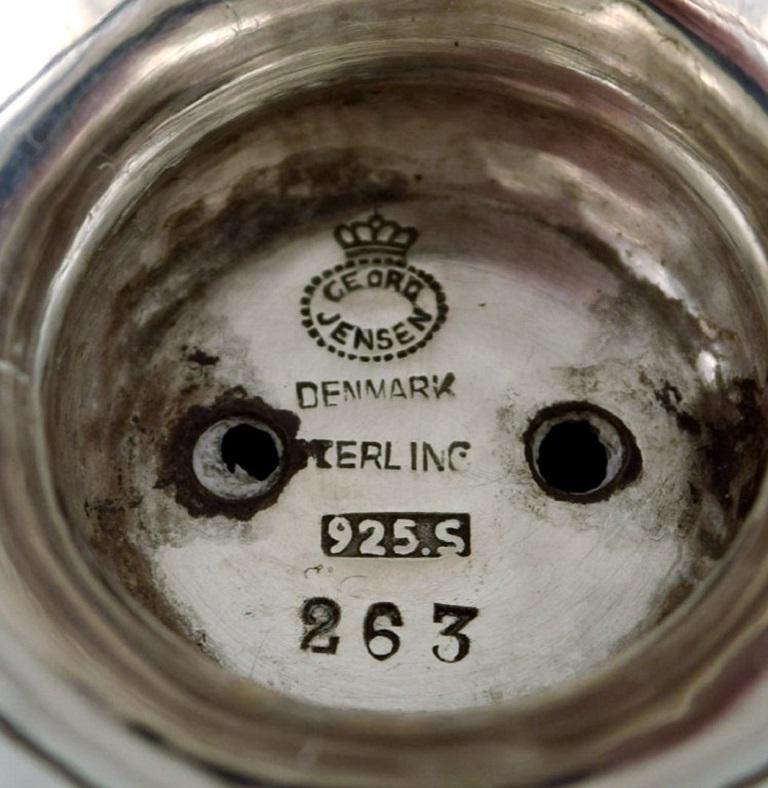 Johan Rohde for Georg Jensen, a Pair of Grape Centrepieces in Sterling ...