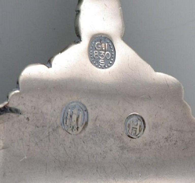 Johan Rohde for Georg Jensen, Early Acanthus Serving Spade in Sterling ...