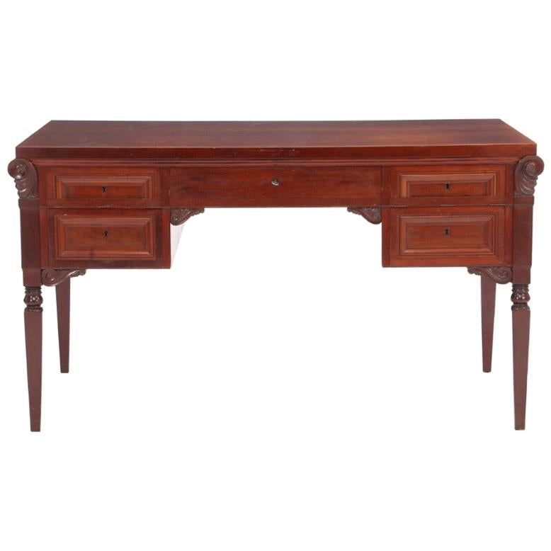 Johan Rohde Freestanding Desk of Solid Cuba Mahogany, 1900 C.B. Hansens ...