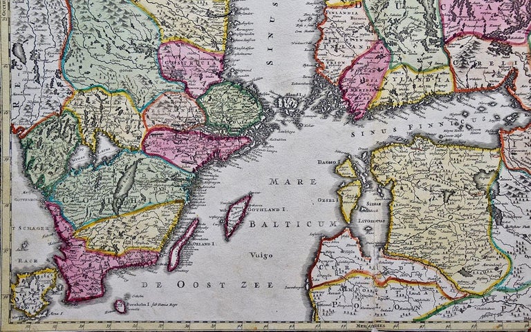 Johann Baptist Homann - Sweden and Adjacent Portions of Scandinavia: A ...
