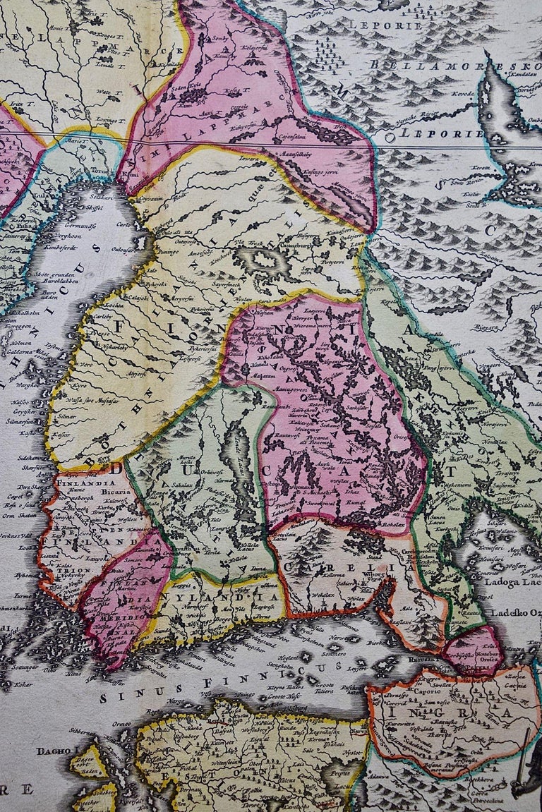 Johann Baptist Homann - Sweden and Adjacent Portions of Scandinavia: A ...