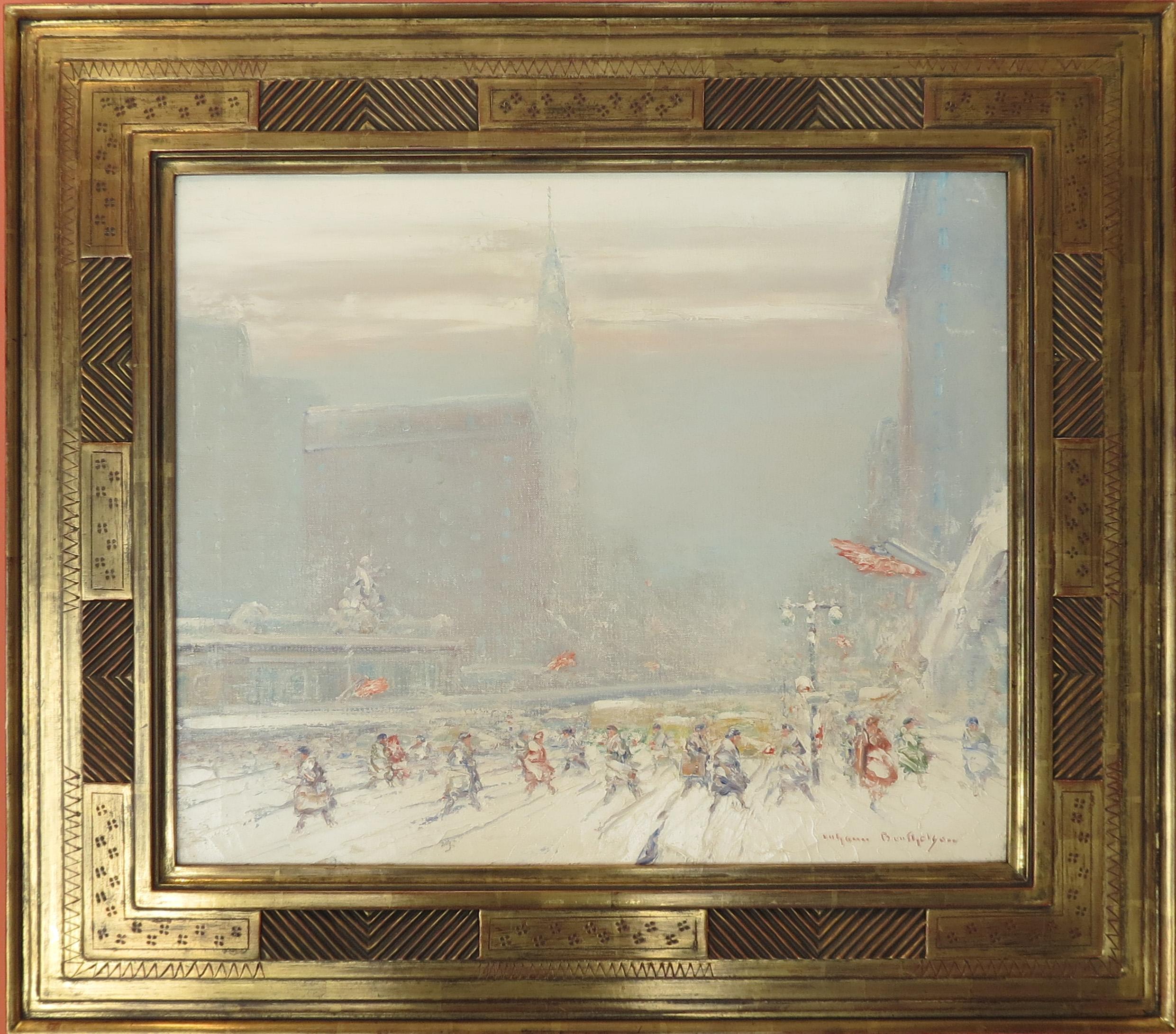 Johann Berthelsen, 1883-1972 - "Central Park Nocturne" Impressionist ...