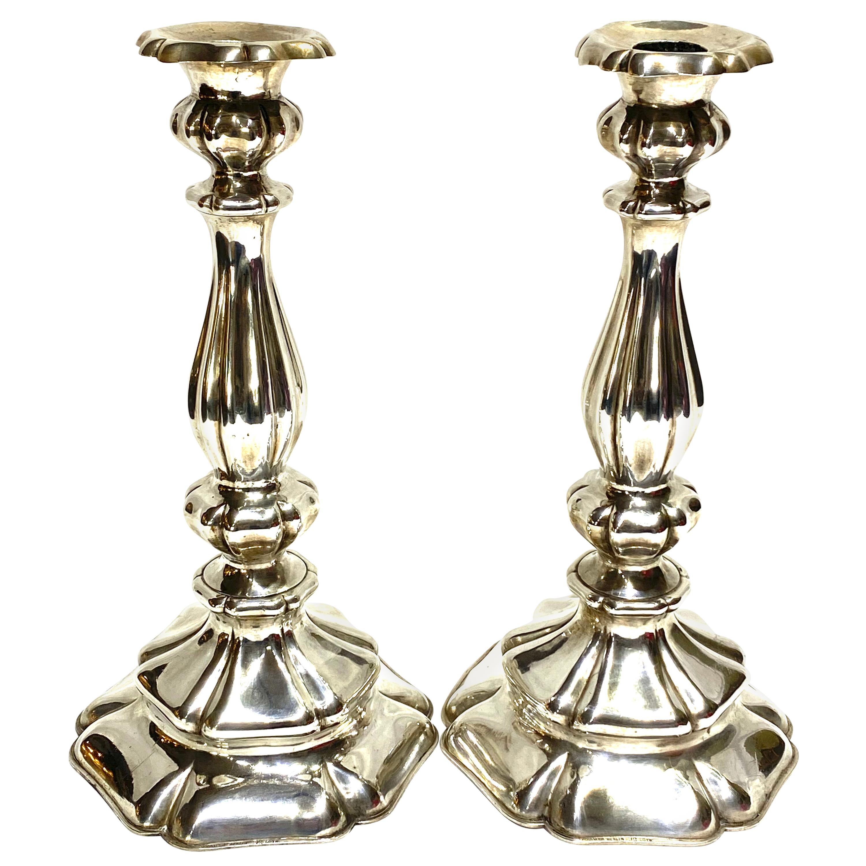 Gorgeous French All Sterling Silver Candle Holder Rococo For Sale at ...