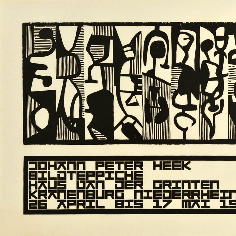 Johann Peter Heek - Original Vintage Advertising Poster Johann Peter ...