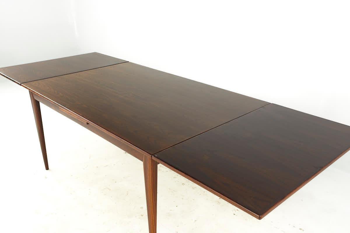 Johannes Andersen Midcentury Rosewood Hidden Leaf Expanding Dining ...