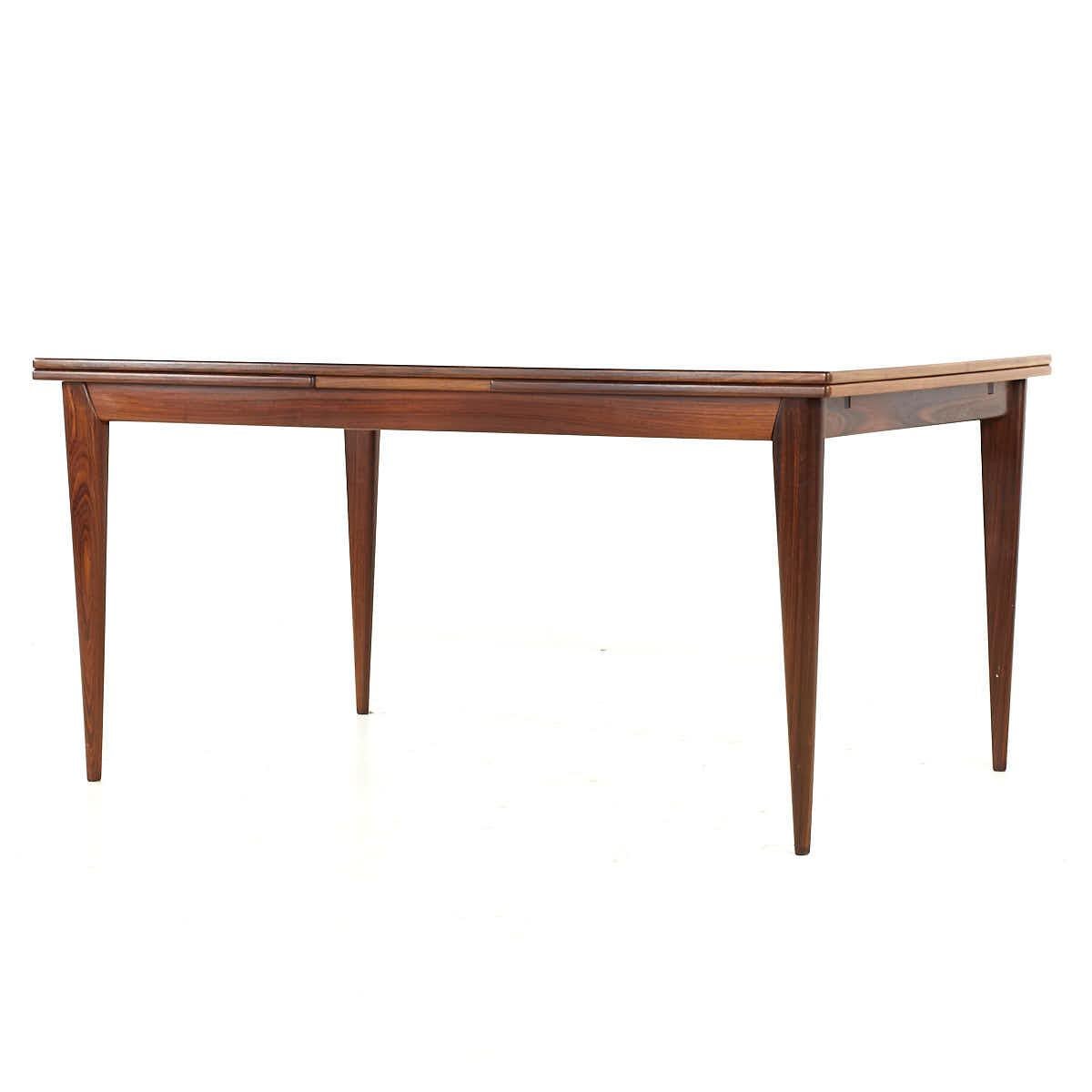 Johannes Andersen Midcentury Rosewood Hidden Leaf Expanding Dining ...