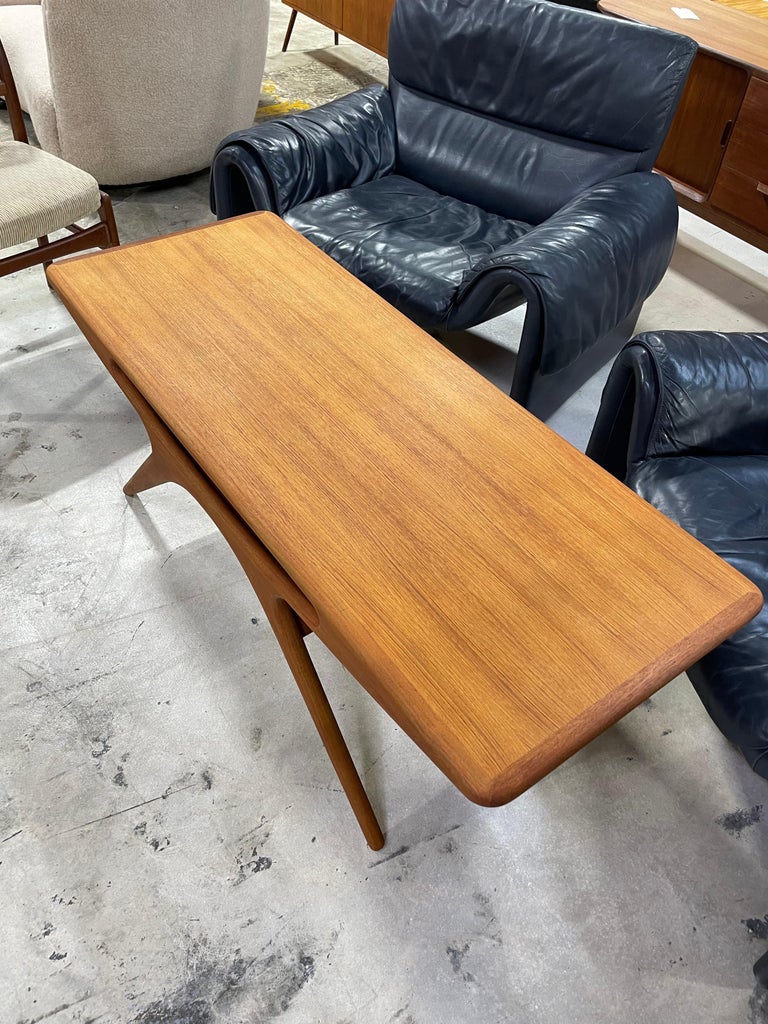 Johannes Andersen “Smile” Teak Coffee Table For Sale at 1stDibs