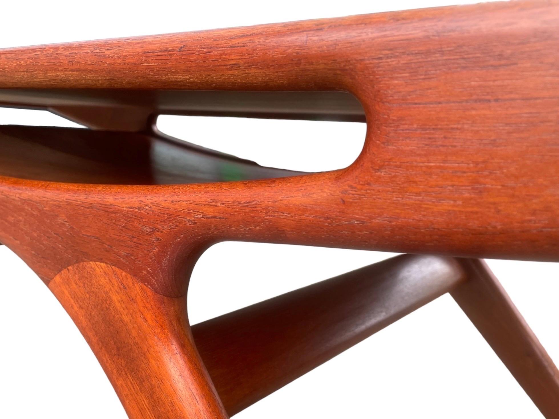 Johannes Andersen “Smile” Teak Coffee Table at 1stDibs