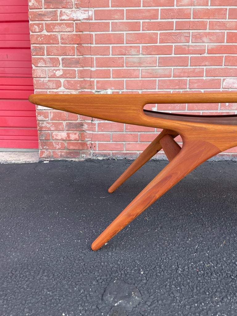 Johannes Andersen “Smile” Teak Coffee Table For Sale at 1stDibs