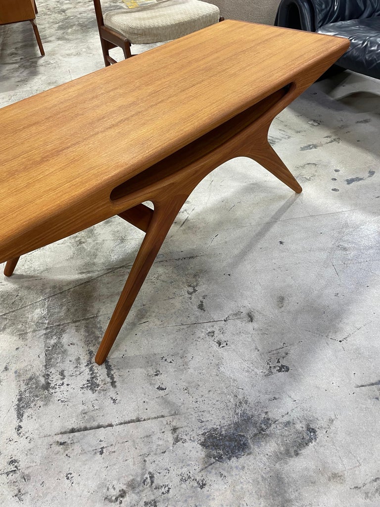 Johannes Andersen “Smile” Teak Coffee Table For Sale at 1stDibs