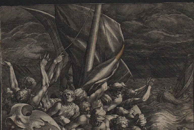 Johannes Sadeler I - Jonah Thrown Into the Whale - 1582 Old Master ...
