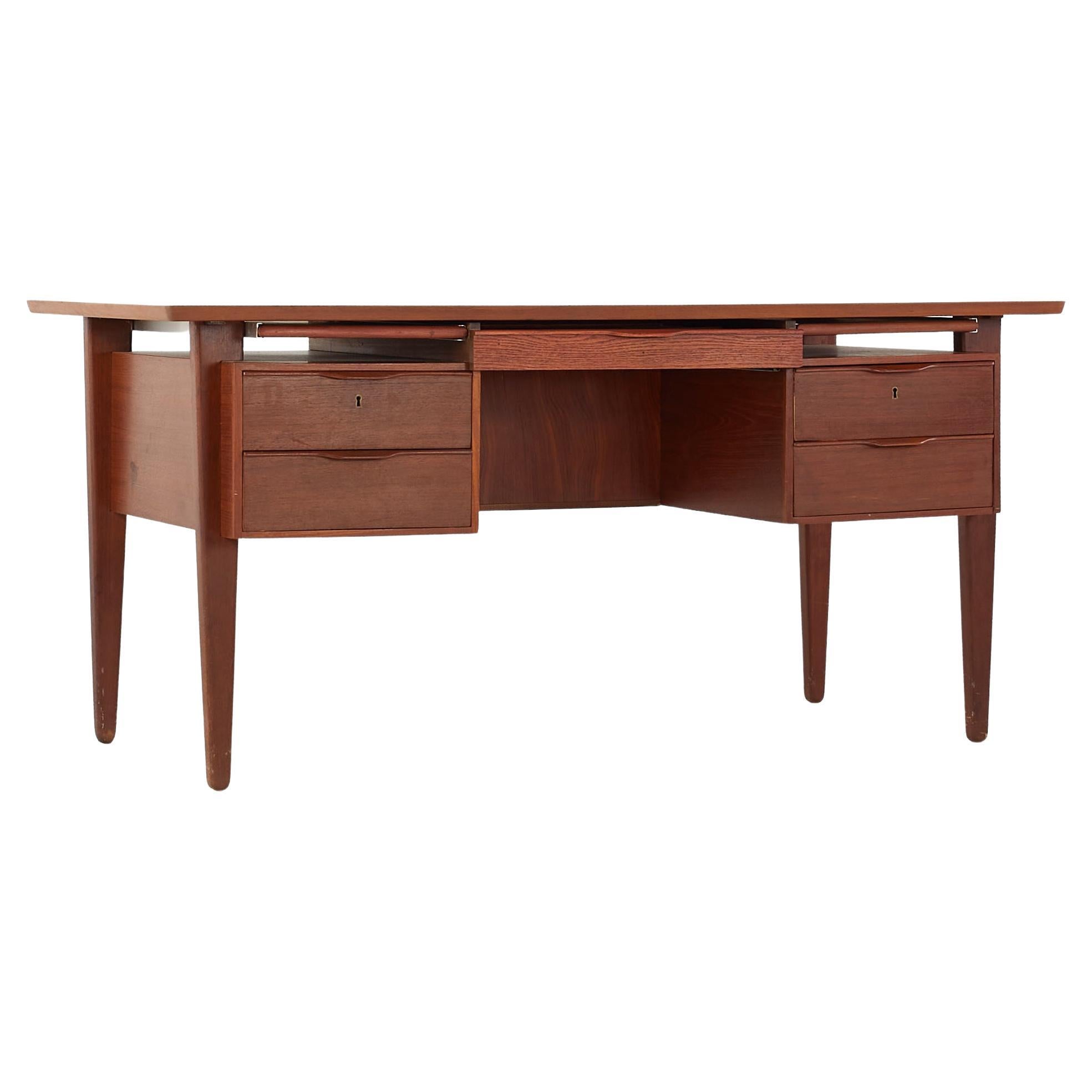 Mid-Century Danish Modern Teak Pop-Up Desk at 1stDibs