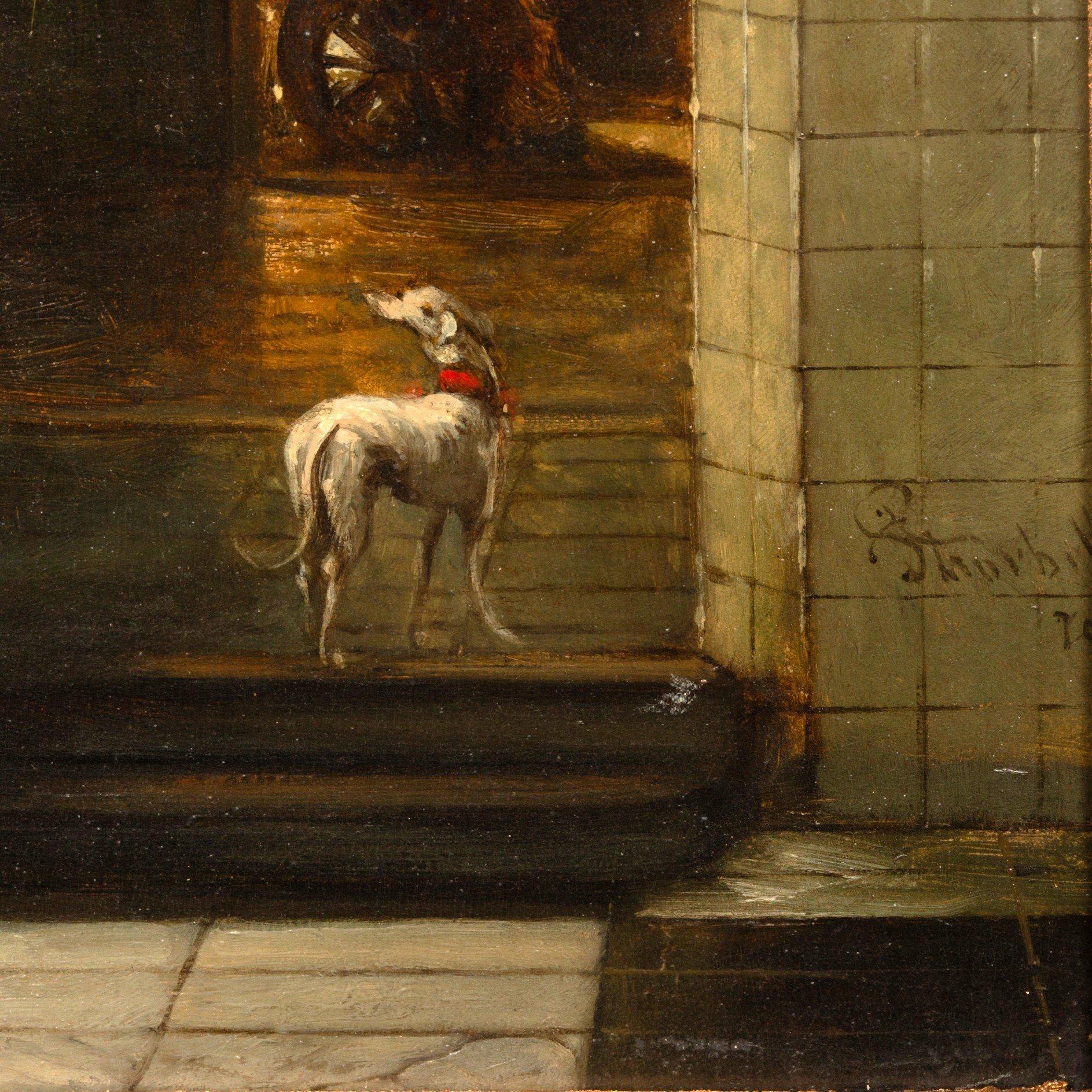 Johannes Stroebel - Farewell, oil on panel by Johannes Stroebel (1821 ...