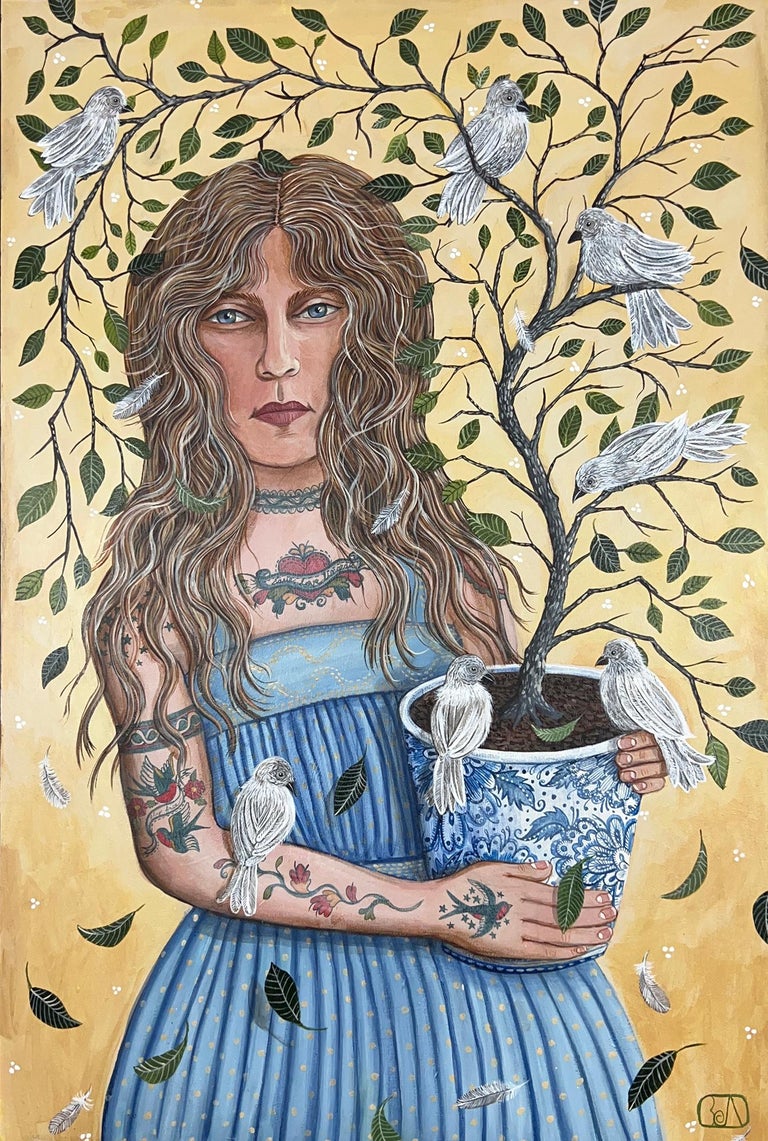 Johansen Newman - Muses Gather Like Birds on Branches, Original ...