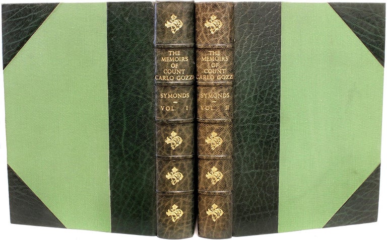 John Addington Symonds, the Memoirs of Count Carlo Gozzi, 1890, Leather ...