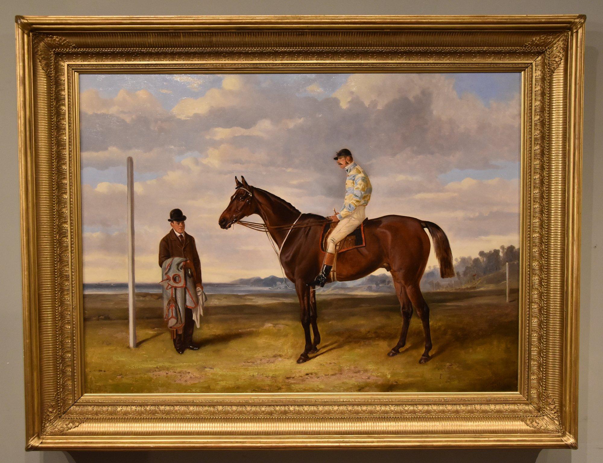 John Alfred Wheeler - 19th Century sporting horse portrait oil painting ...
