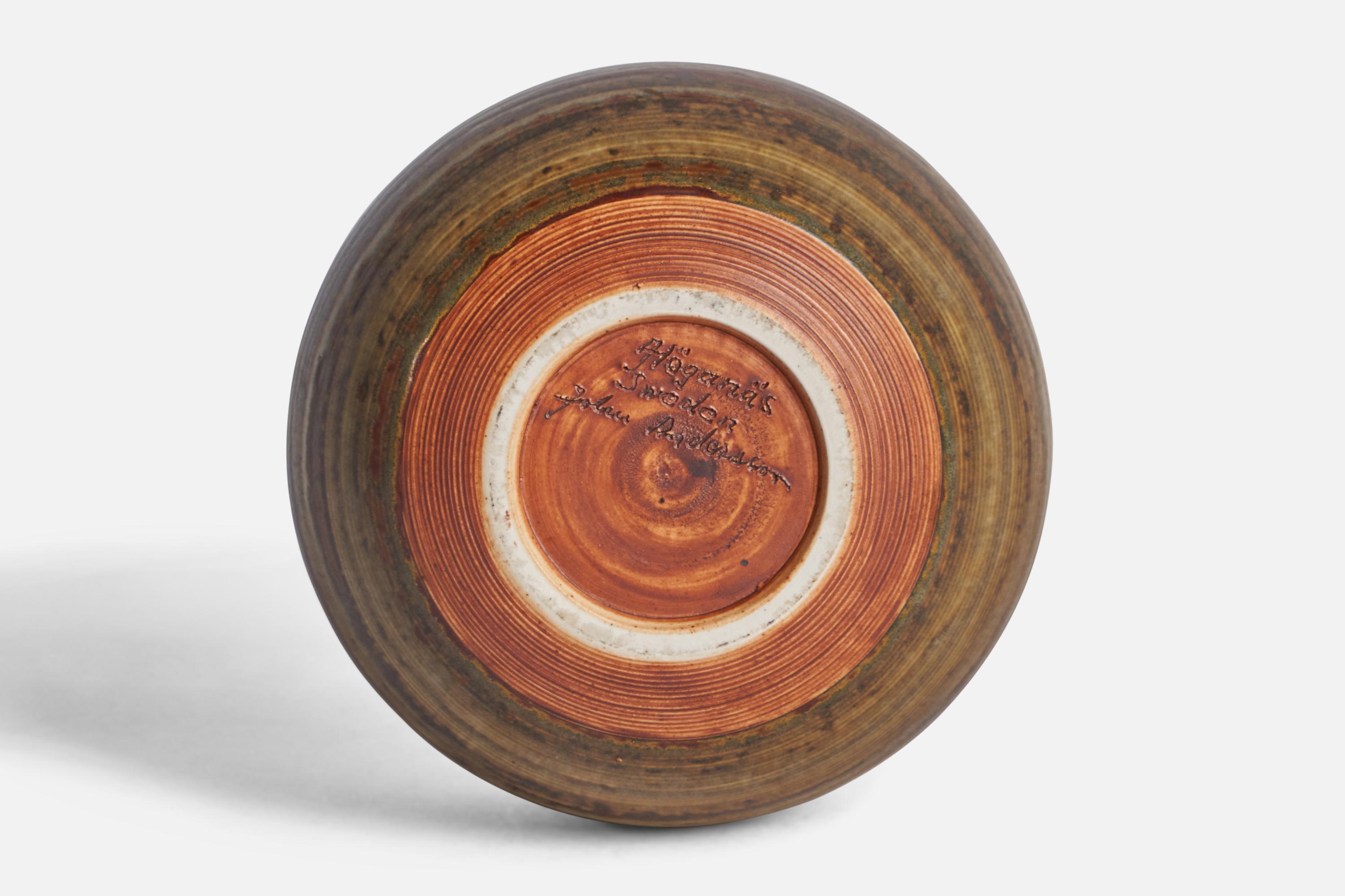 John Andersson, Vase, Stoneware, Sweden, 1960s For Sale at 1stDibs