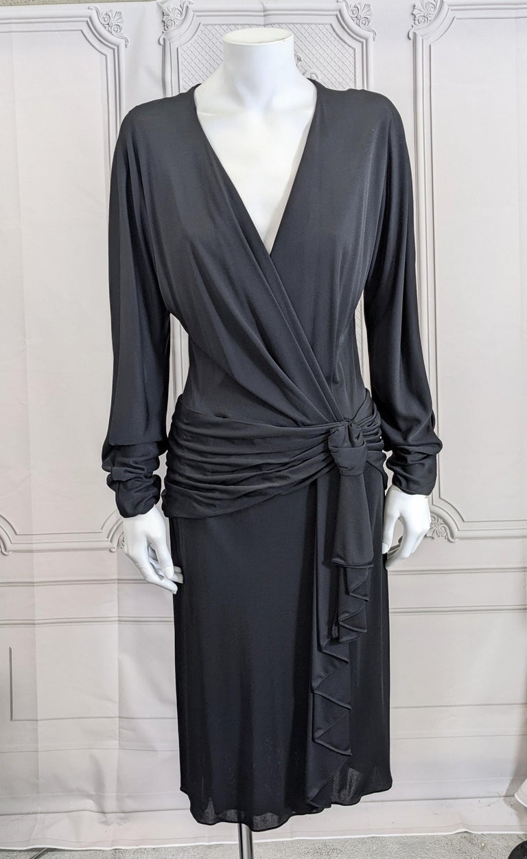 John Anthony Sexy Matte Jersey Wrap Dress For Sale at 1stDibs