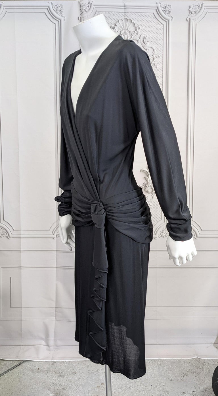 John Anthony Sexy Matte Jersey Wrap Dress For Sale at 1stDibs