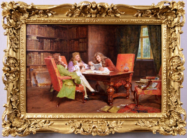 John Arthur Lomax - 19th Century genre historical oil painting of ...