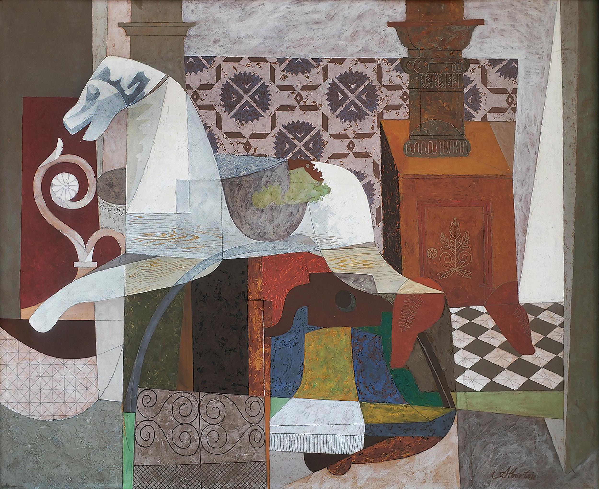 Joseph Stella - Water Lily and Woodchuck For Sale at 1stDibs