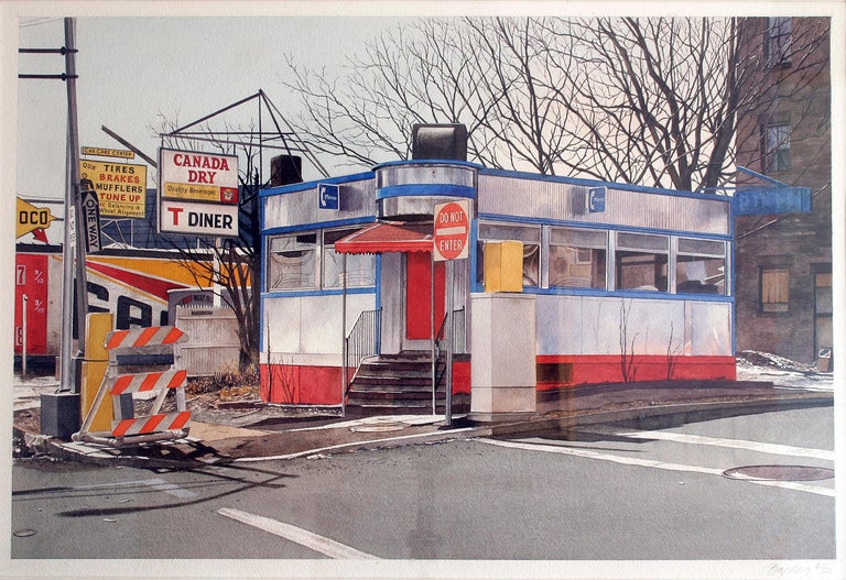 John Baeder - Diner , O.K. Harris Gallery SoHo Photorealism at 1stDibs