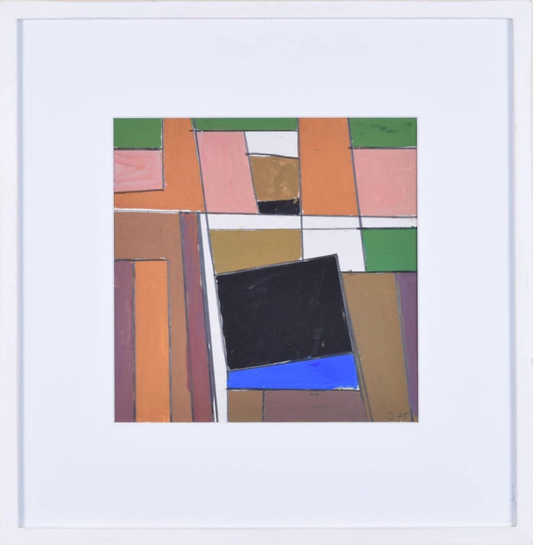 John Barnicoat - Abstract Harbour Modern British Art painting by John ...