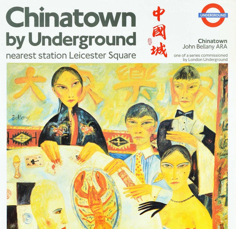 John Bellany - Original Vintage London Underground Poster Chinatown ...