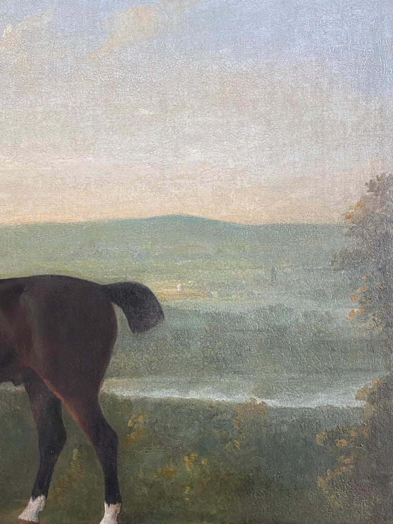 John Boultbee - Horses with accompanying dogs in an extensive English ...