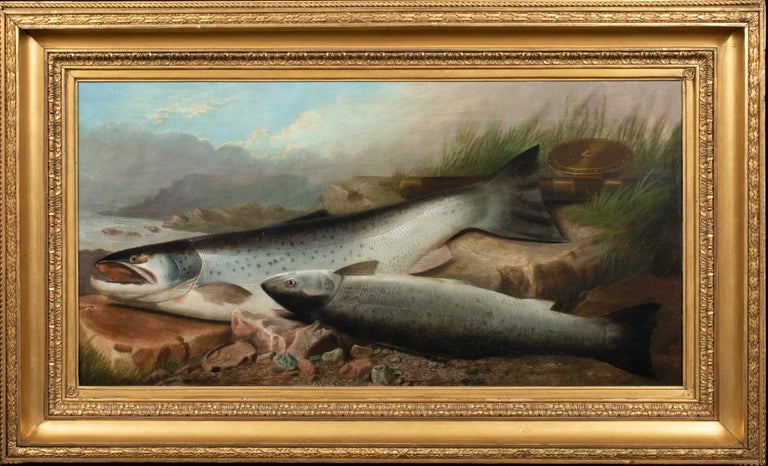 John Bucknall Russell - Salmon By The Loch, 19th century For Sale at ...