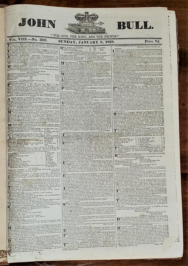John Bull Original Annuals from 1820-1829 For Sale at 1stDibs