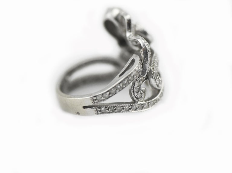 John C. Rinker Octopus Ring 1 Carat Diamonds with Emerald Eyes at ...