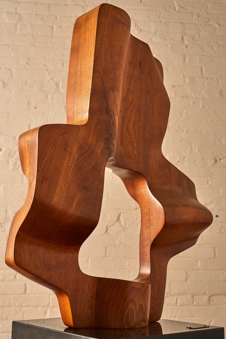 John Campbell Walnut Sculpture For Sale at 1stDibs