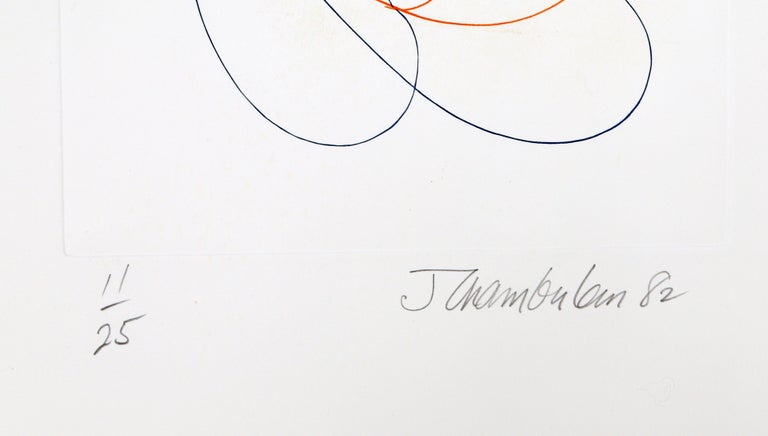 John Chamberlain - Abstract Drypoint Etching by John Chamberlain 1982 ...