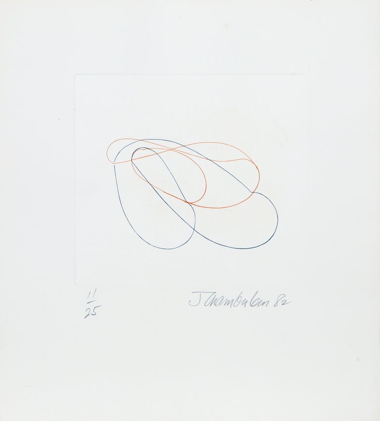 John Chamberlain - Abstract Drypoint Etching by John Chamberlain 1982 ...