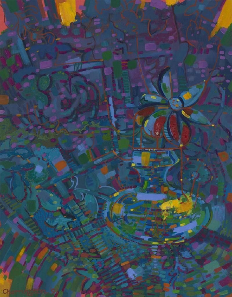 John Cherrington - John Cherrington (1931-2015) - 1982 Acrylic ...