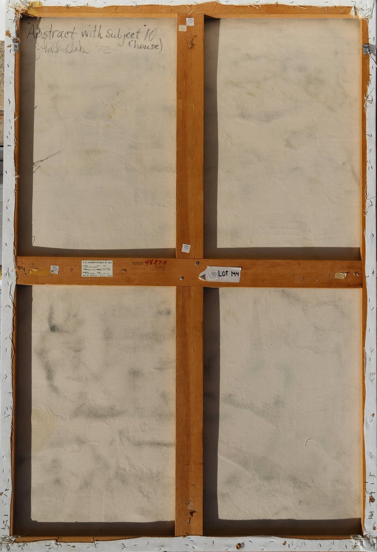 John Clem Clarke - Abstract with Subject 10 (House), Painting by John ...