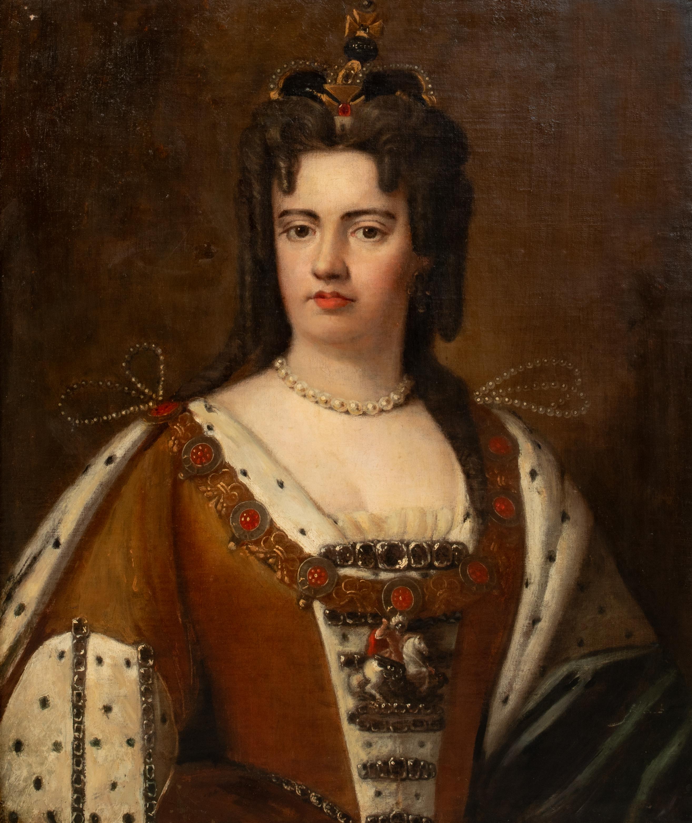 Portrait Of Queen Anne (1665-1714), 17th Century For Sale at 1stDibs