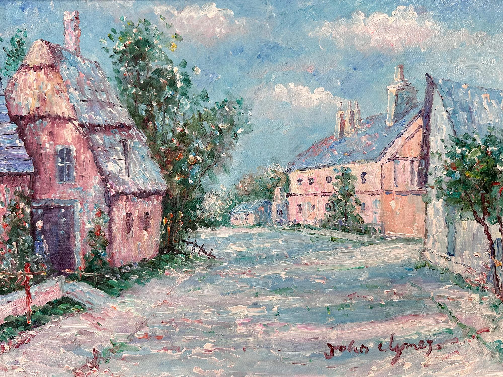 John Clymer - "Figure in the Village" British American Impressionist ...