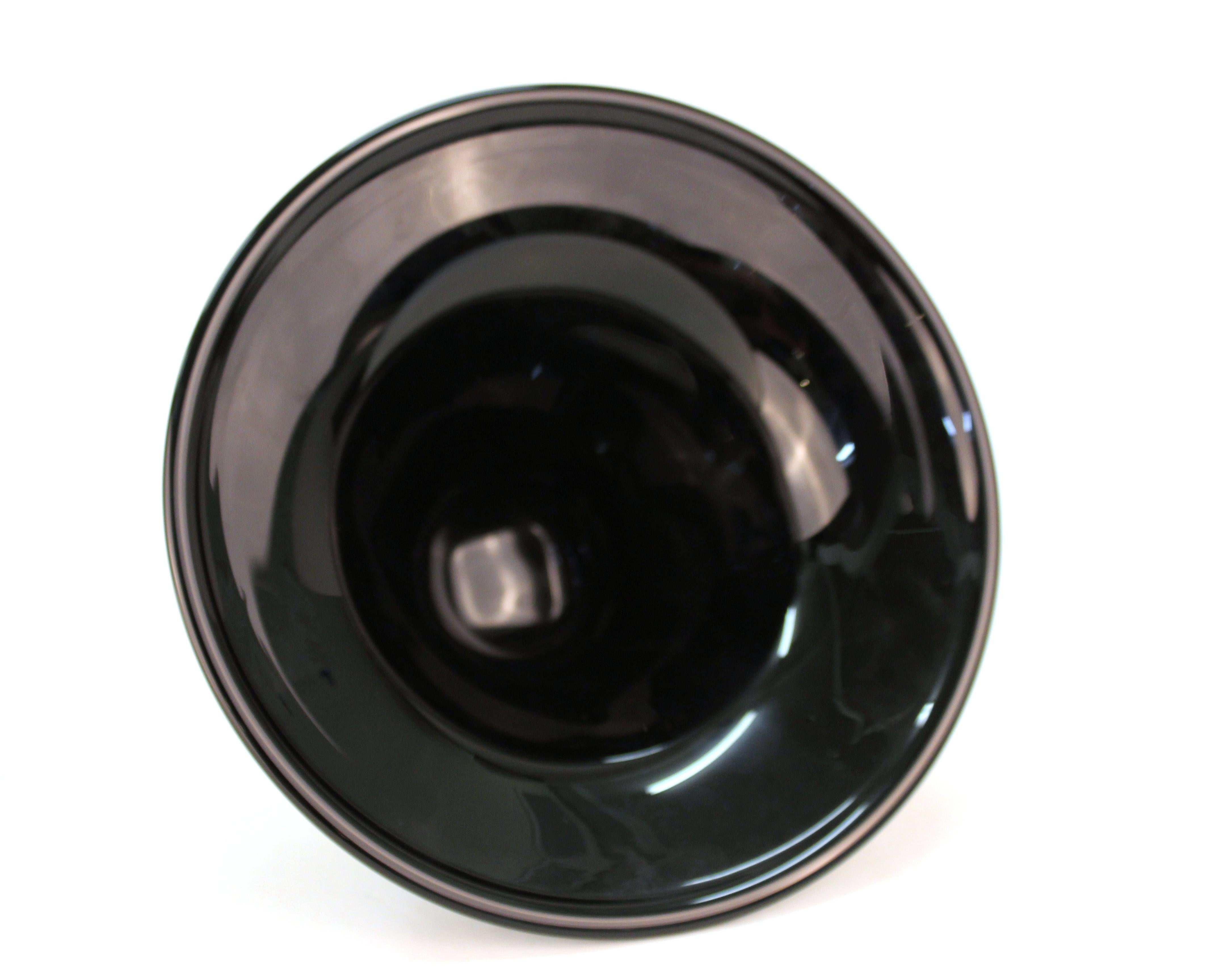 John Cook Modern Studio Art Glass Footed Vase at 1stDibs | john cook ...