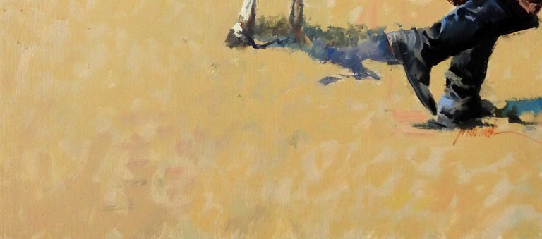 John Cook - "Hats Off", John Cook, Oil on Canvas, Impressionism ...