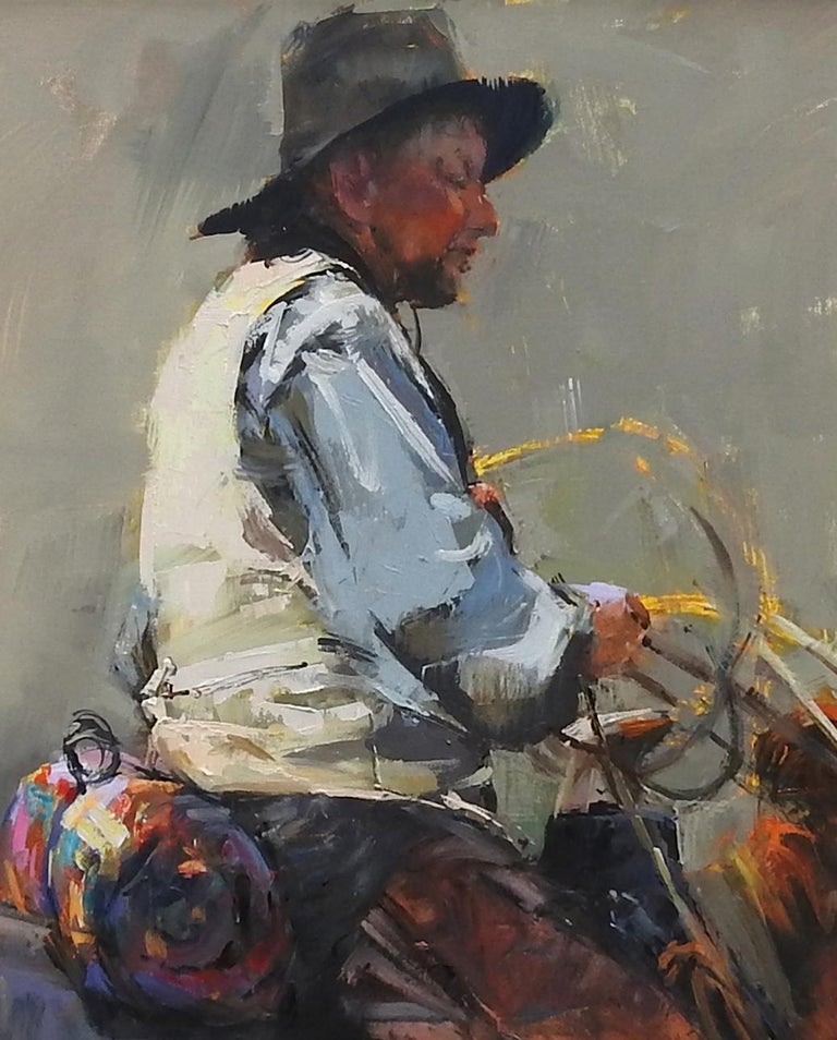 John Cook - "Miles To Go", John Cook, Oil on Canvas, Impressionist ...